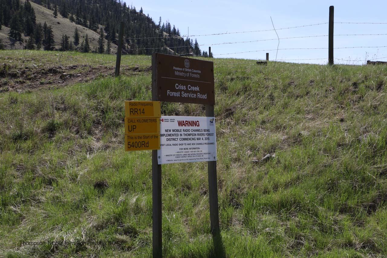 Locations Hub - Criss Creek Forest Service Road - Vidette Canyon