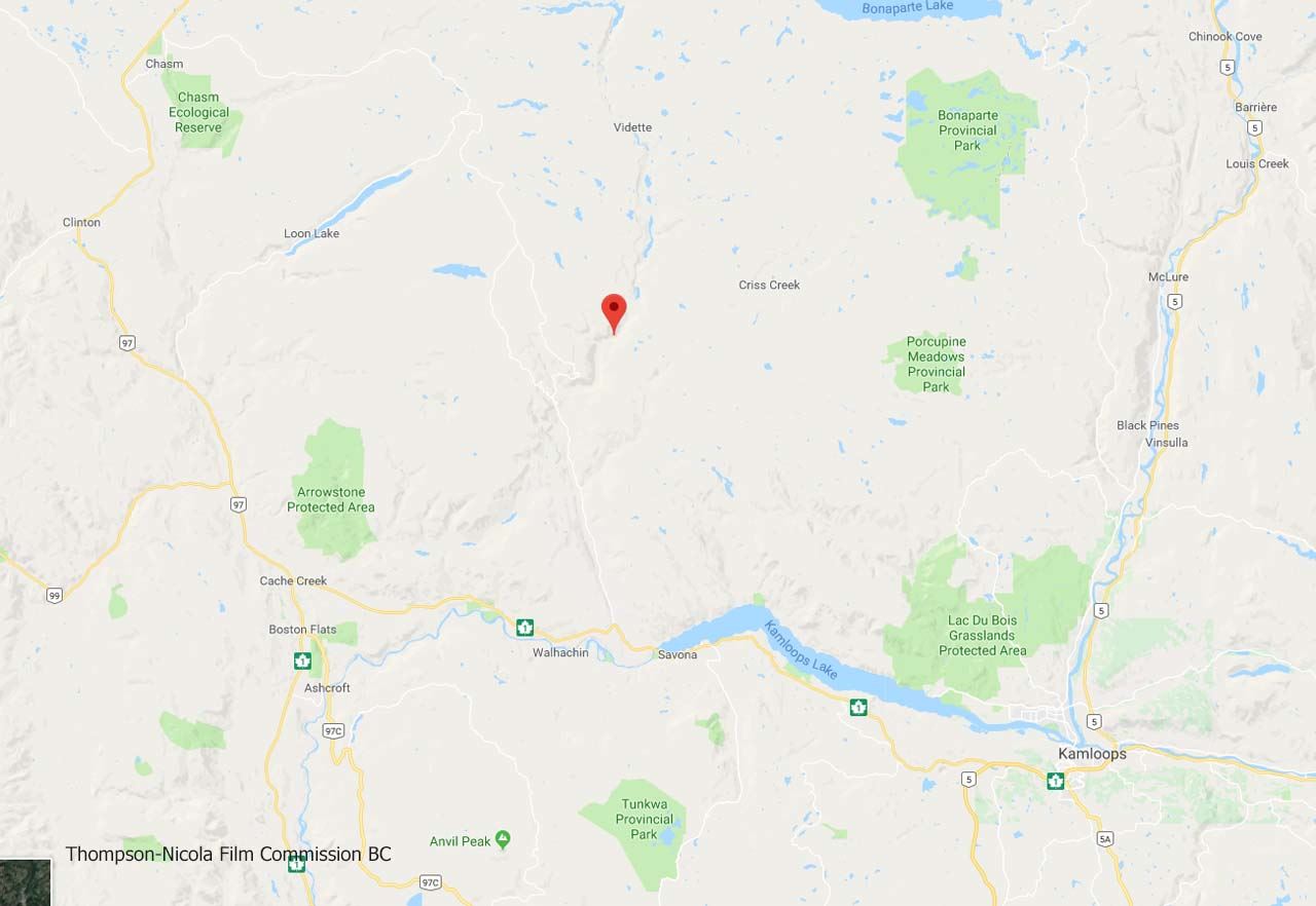 Locations Hub - Criss Creek Forest Service Road - Vidette Canyon