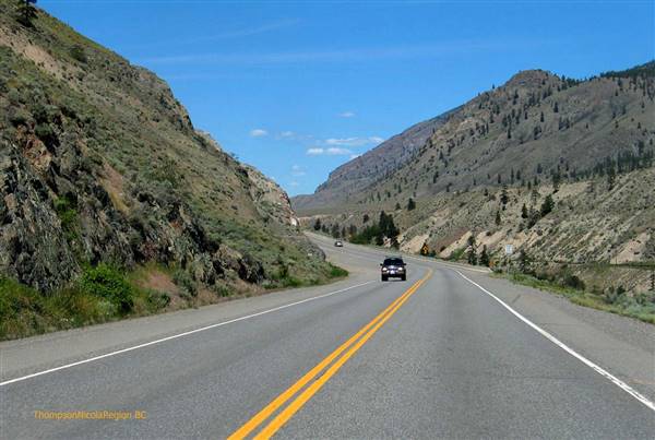 Locations Hub - Highway 1 Spences Bridge to Cache Creek along Thompson ...
